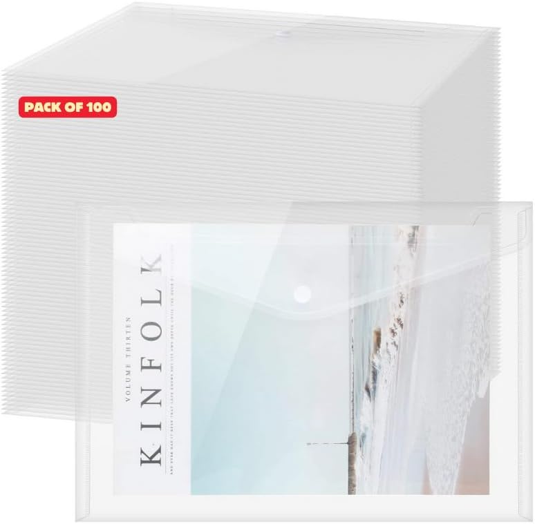 the BagCrew ® - A4 Document File Clear Bag | Transparent Document ...