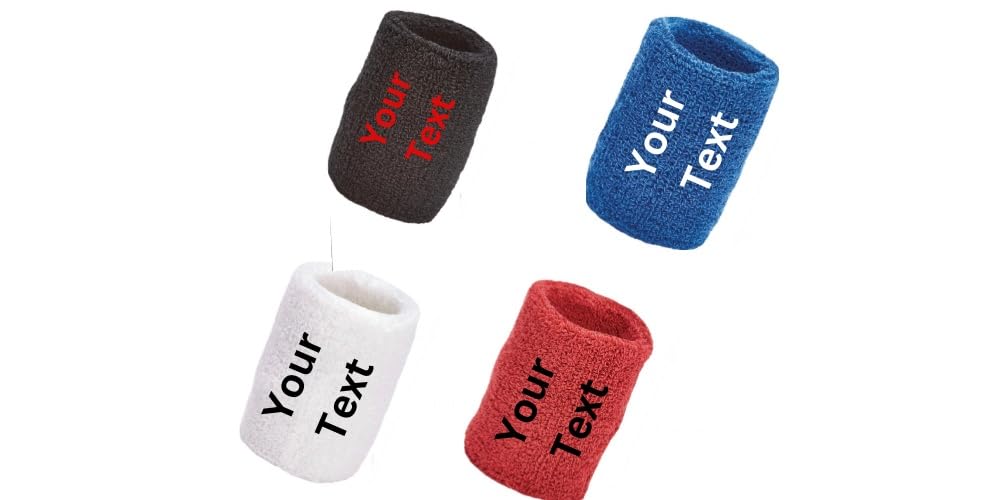 Amazon.com: Personalized unisex sweatbands wristbands perfect for any ...
