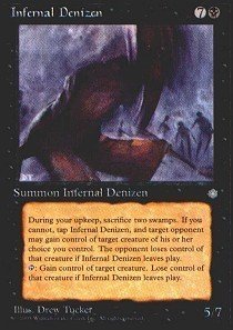 Amazon.com: Magic: the Gathering - Infernal Denizen - Ice Age by Magic ...