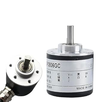 38mm Incremental Rotary Encoder 6mm D Shaft Optical Switch AB Z Phases ...