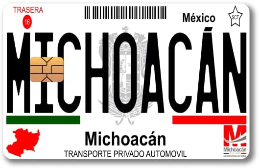 Amazon.com: Mexico Placas - Mexican License Plate - Credit Card Skin ...