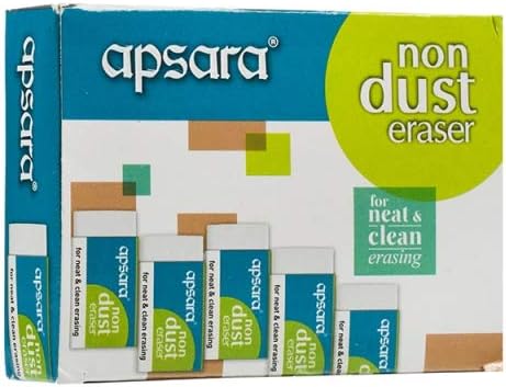 Apsara Non Dust Eraser Regular | Erases Gently | No Paper Damage | High ...