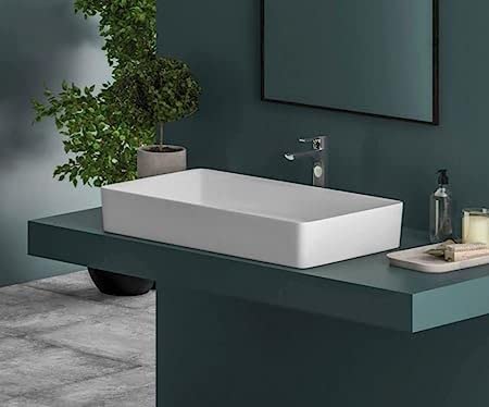 RAM Ceramic Wash Basin Countertop | Tabletop Ceramic Bathroom Sink ...
