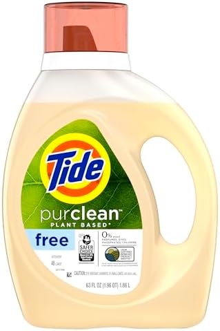 Amazon.com: Tide Purclean Liquid Laundry Detergent, 75% Plant-Based ...