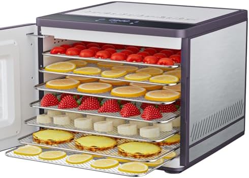 Food Dehydrator Machine for Jerky Beef: TINANA Stainless Steel Food ...