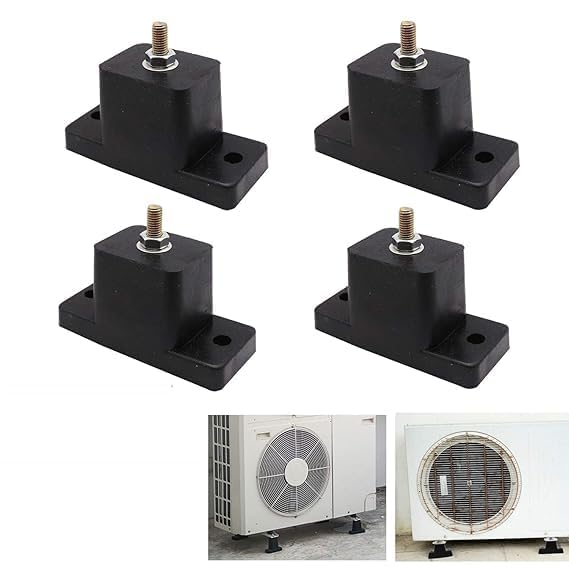 Anti-Vibration Rubber Mounting Blocks for Air Conditioner Outdoor Unit ...