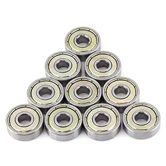 10 Pcs Metal Shielded Multi Use Carbon Steel Miniature 626ZZ Ball ...
