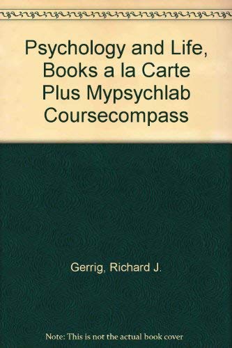 Amazon.com: Psychology and Life, Books a la Carte Plus Mypsychlab ...
