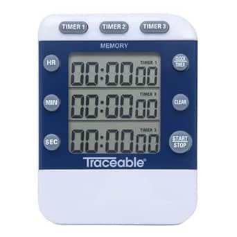 Amazon.com: Traceable Triple-Display Digital Timer with Calibration ...