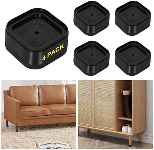 Amazon.com: YUANQIZHU 4 Pack Furniture Risers Adjustable Bed Risers 1 ...