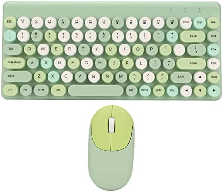 Elprico Kabellose Tastatur- und Maus-Kombination, 2,4 G 86 Tasten ...