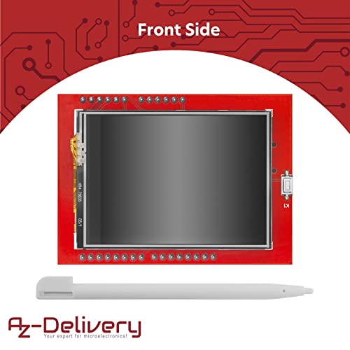 AZDelivery 2.4 inch TFT LCD Touch Screen Module XPT2046 PCB ILI9341 240 ...
