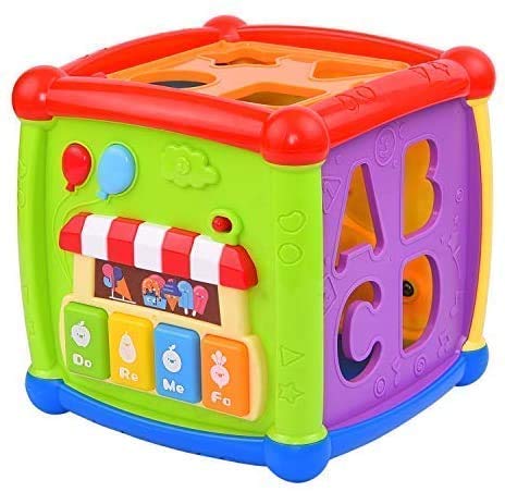 Nijek Store 6 in 1 Baby Activity Cube Includes ABCD Letters Colorful ...