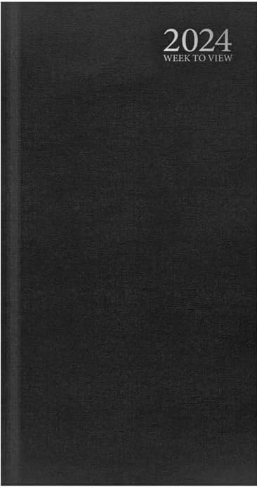 2024 Diary Slim Size Week to View Diaries Full Year Journal Calendar ...