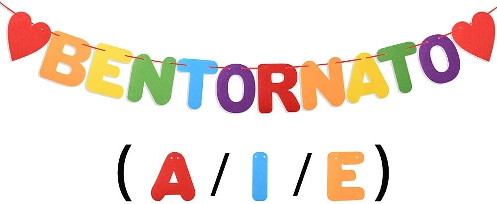 MEJOSER Festone Bentornato a Casa Striscione Bentornata Bentornati ...