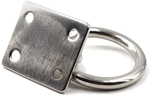 TERF® Heavy Duty Security Ring on Plate Hooks 50mm Pad Eye Plate with ...