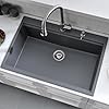Kitead 33 inch Composite Drop In Workstation - 33x22, Quartz Gray, 10 ...