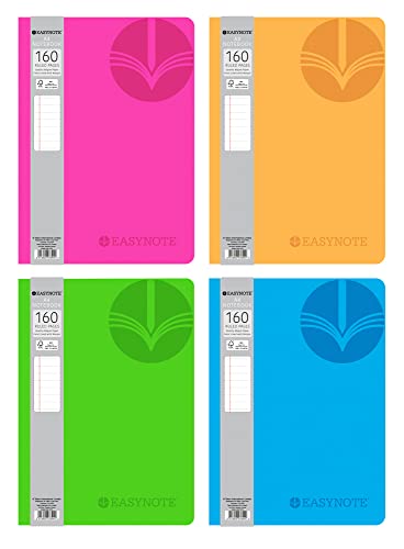 A4 Icon Notebook 4 Neon Colours – BigaMart