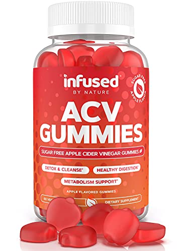 Infused By Nature ACV Gummies – Sugar Free Apple Cider w/The Mother for ...