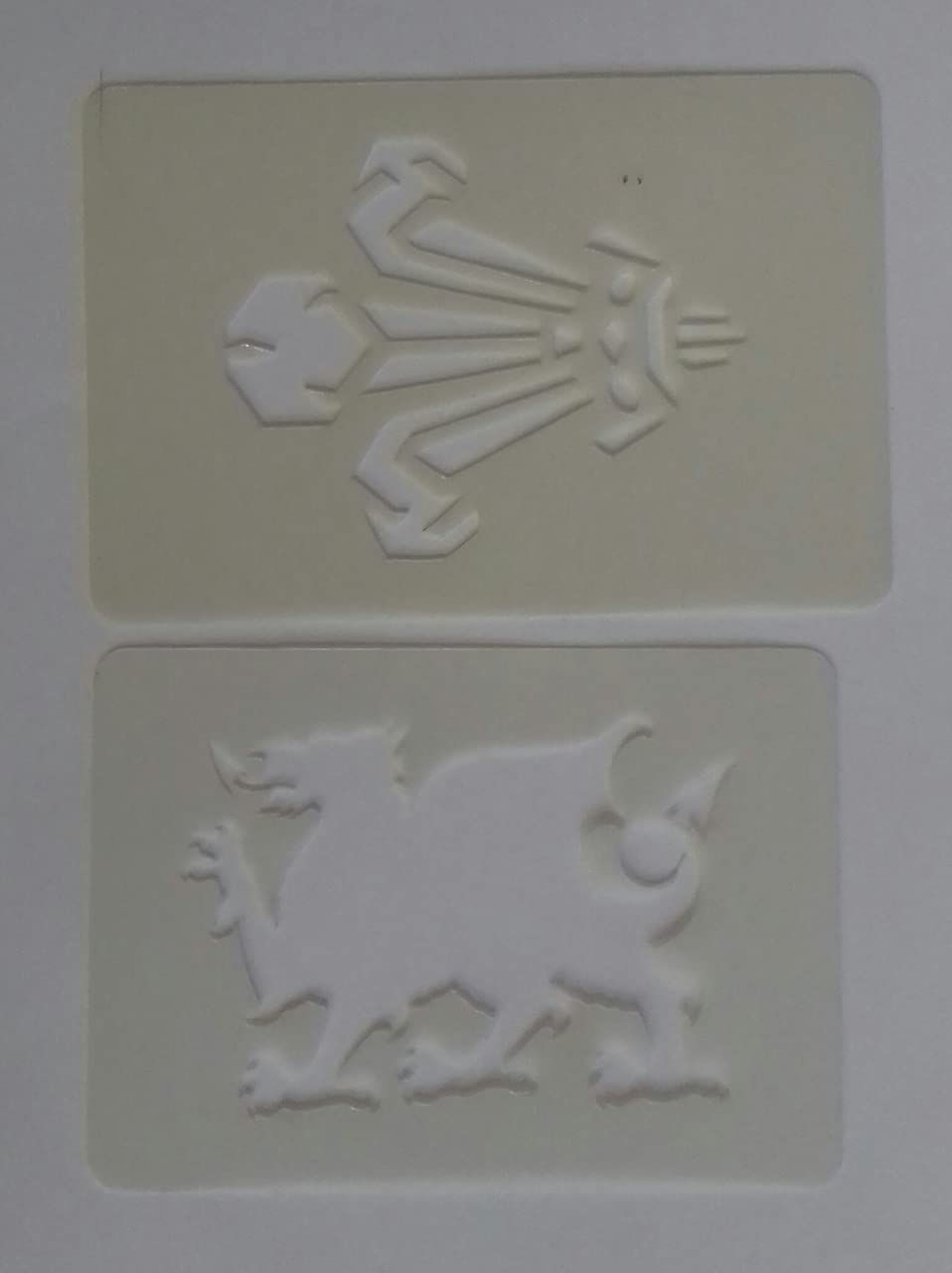 Welsh Dragon Face Stencil