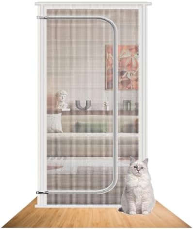 Amazon.com : Reinforced Cat Screen Door, Fits Door Size 32''x84 ...