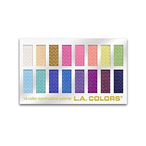 Amazon.com : LA Colors 16 Color Eye Shadow Haute, 1 Count : Beauty ...