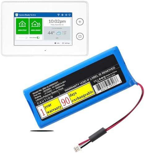 Amazon.com: Yibudt 823990 2GIG GC3e 3.7V 5000mAh Battery Replacement ...