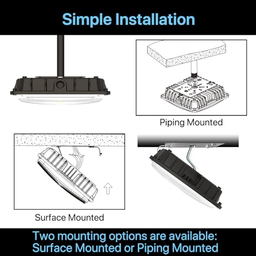 Snapklik.com : LED Canopy Light 60W 2Packs,5000K Daylight Canopy LED ...