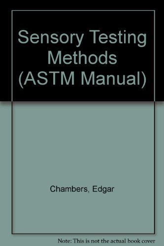 Sensory Testing Methods: No. 26 (ASTM Manual): Amazon.co.uk: Chambers ...