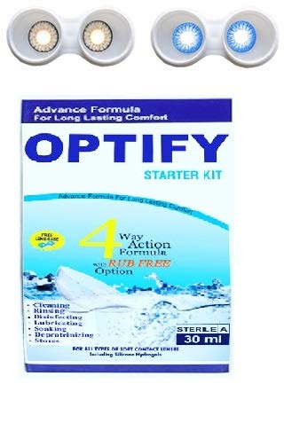 Buy Optify Skyblue & Tarquise Monthly Contact Lens (0, Skyblue ...
