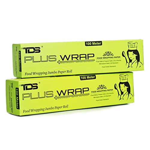 TDS PLUS WRAP Printed Food Wrapping Butter Paper Roll 1 Kg (100 Meter ...