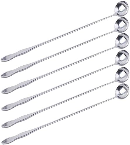 Amazon.com: DEALIGHT Long Handle Spoon, 9-inch Shake Spoon, Gold ...