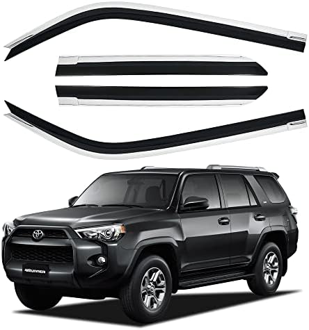Amazon.com: AUTOCLOVER Side Window Visor 4 Piece Set for Toyota 4Runner ...