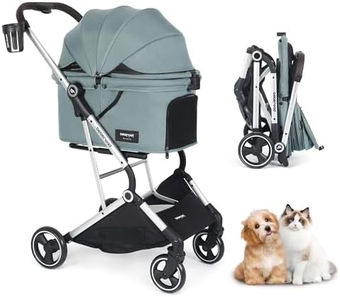 Amazon.com: Beberoad Pets T4 PRO Pet Stroller for Small Medium Dogs ...
