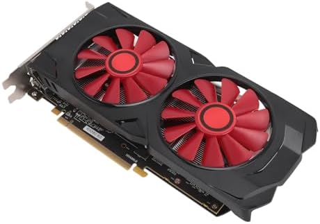 Yunir Game Graphics Card, RX580 8GB GDDR5 256bit Quiet Dual Cooling Fan ...