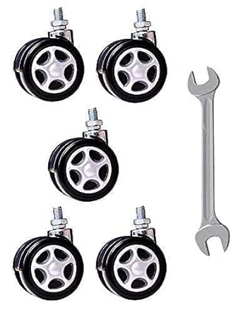 OFFICE SEATINGE Wheel Heavy Duty Thread Twin Caster (Wheels) Suitable ...