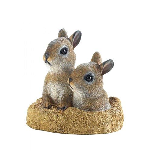 Rabbits PEEK-A-BOO GARDEN BUNNIES DECOR Bunny Rabbit Cute Animal Statue ...