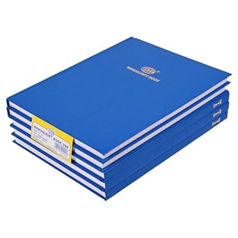 FIS Manuscript Books 8 mm Single Ruled, (Pack of 5 Pcs x 144 Sheets) 3 ...