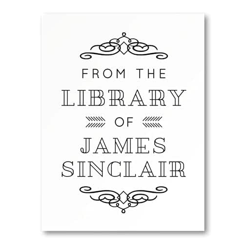 Amazon.com: Port of Reverie Personalized Ex Libris Book Labels, From ...