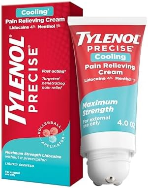 Amazon.com: Tylenol Precise Cream, Cooling Sensation Pain Relief, Roll ...