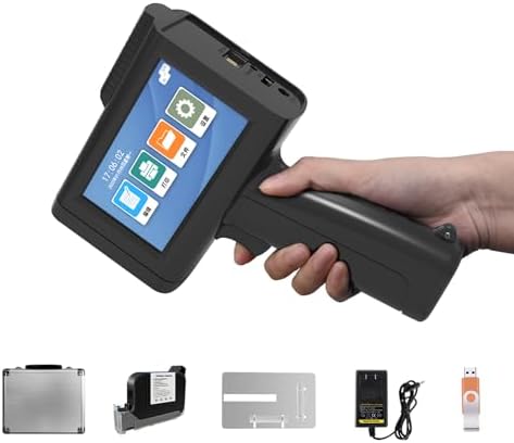 Amazon.com: 25.4mm Handheld Inkjet Printer Gun with 4.3 Inch HD Touch ...