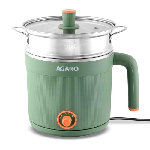 AGARO Regency Multi Cook Kettle With Steamer, 1.2L Inner Pot, Double ...