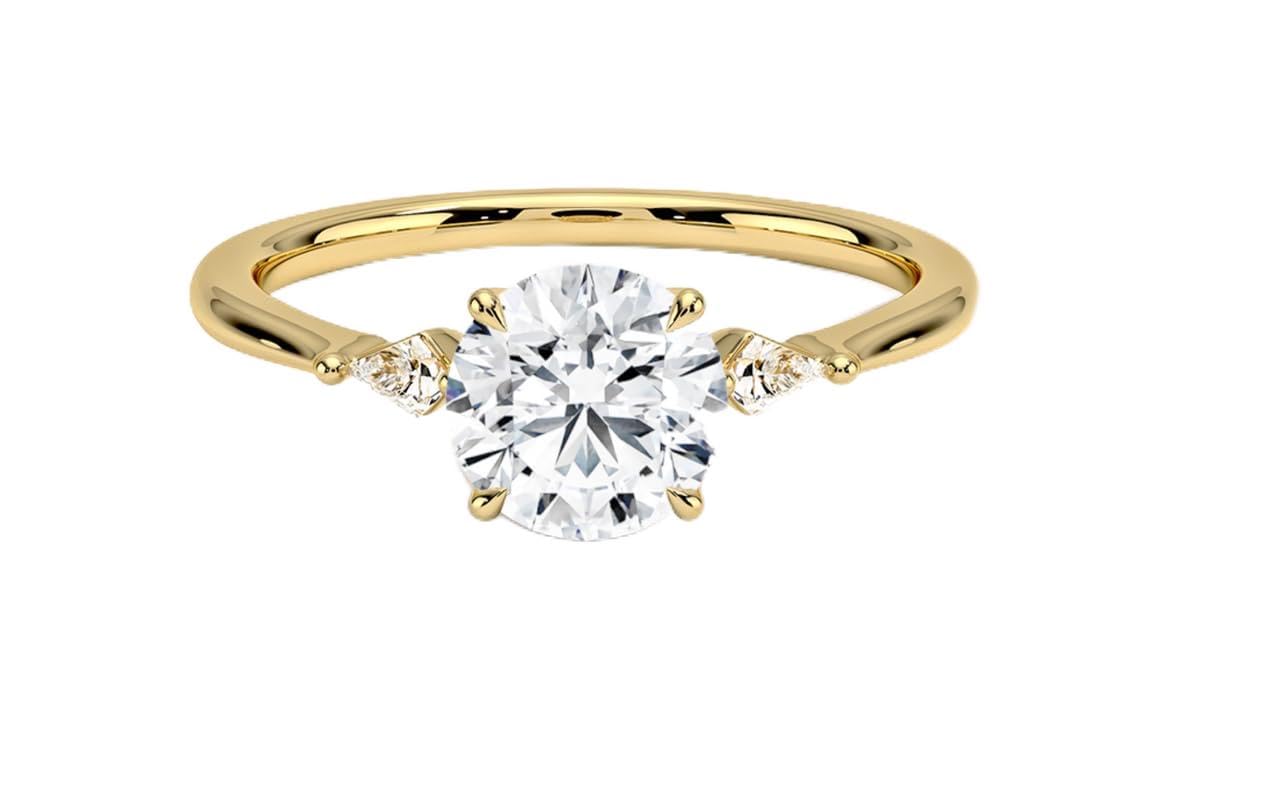 Buy 1 Carat Diamond Ring Gold Ring For Women Men 100 Cent Diamond VVS1 ...