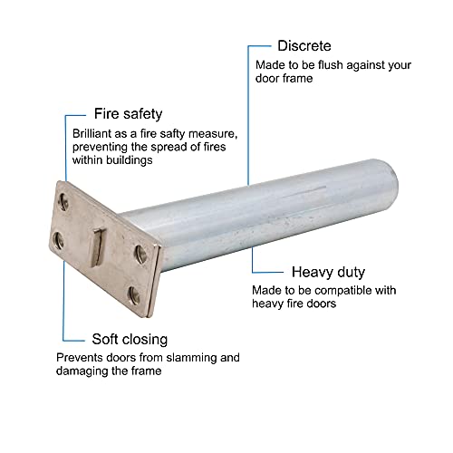 Concealed Door Closer Chain for Fire Doors and Automatic Closing Nickel ...