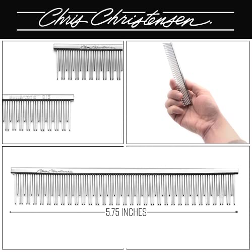 Chris Christensen 6 inch Cat/Carding Dual Tooth Butter Comb, Groom Like ...