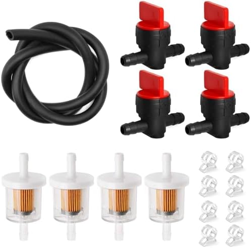 Amazon.com: GUIHUAMIGA 1/4" Inline Gas Fuel Cut off Shut Off Valve ...