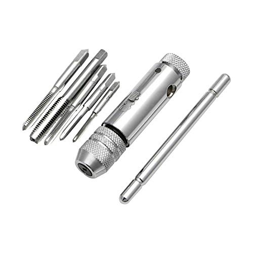 7pcs M3-M8 T-Handle Ratchet Tap Wrench Machinist Tool for Repair The ...