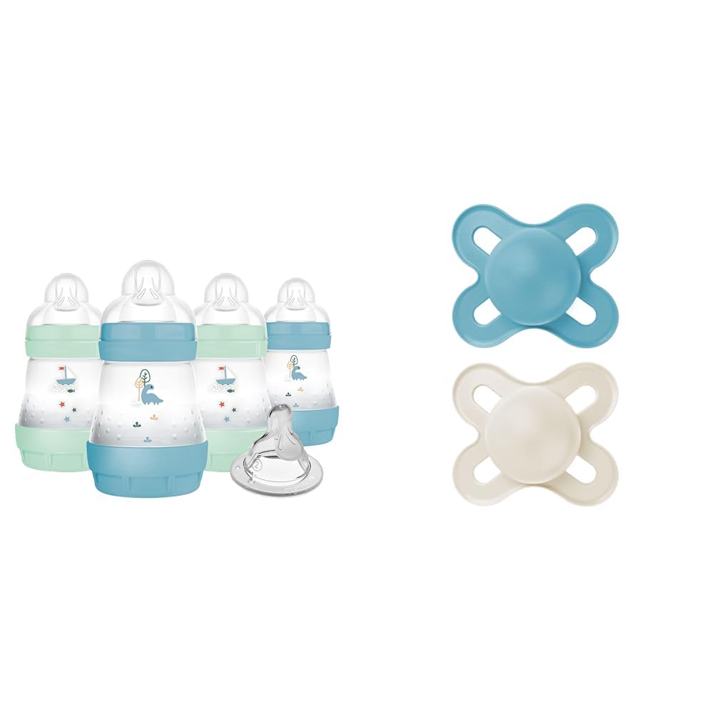 Amazon.com : MAM Anti-Colic Baby Bottles, Slow Flow Nipples, and ...