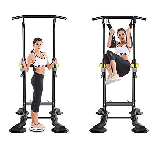 WZB Folding Power Tower Immersion Station Adjustable Height for Raising ...