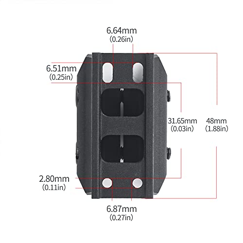 QIRUIMY Tactical Offset Optic Mount Scope Mount Base Micro QD Picatinny ...